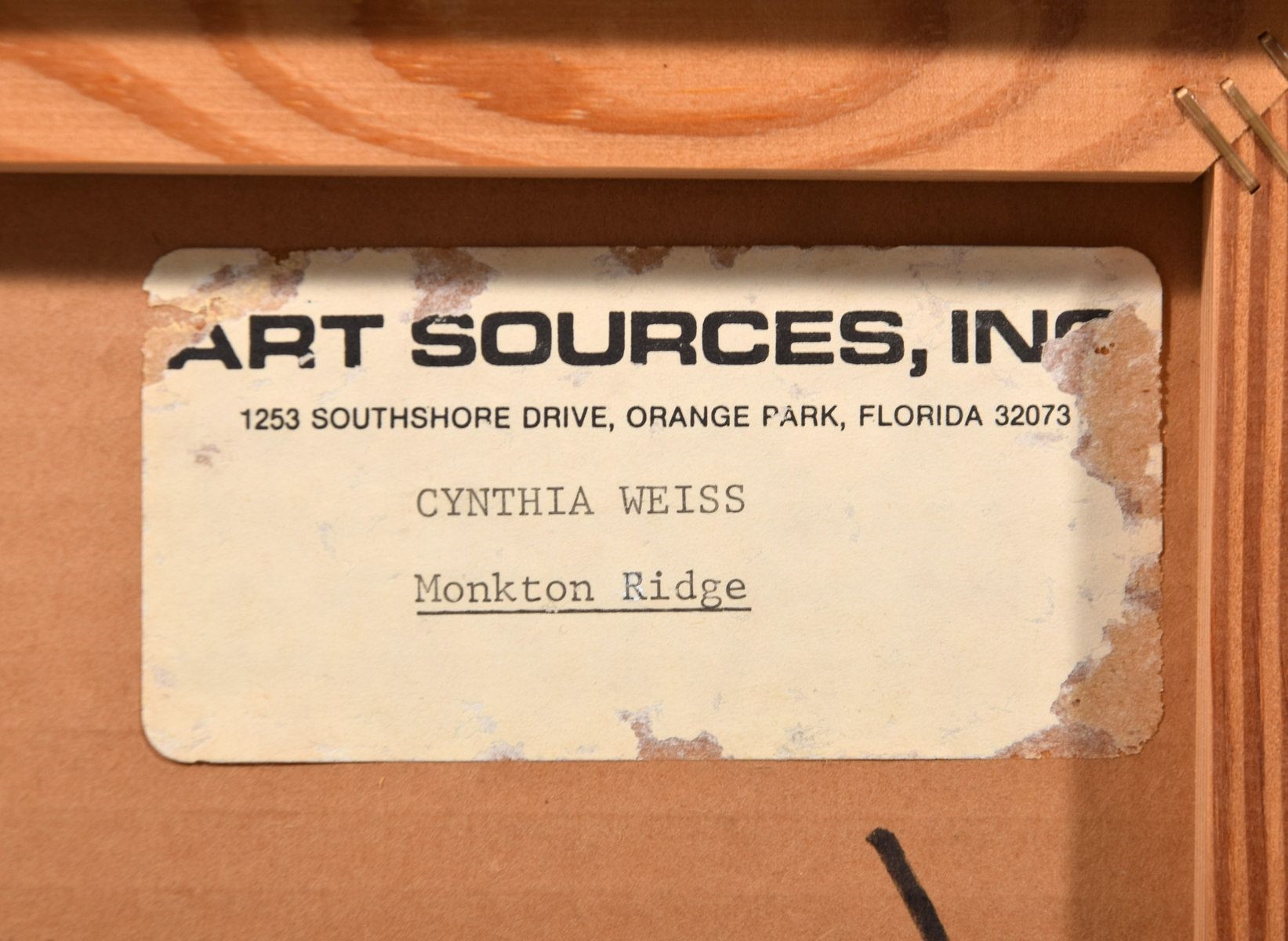 Cynthia Weiss | Cynthia Weiss Landscape Painting (1984) | MutualArt