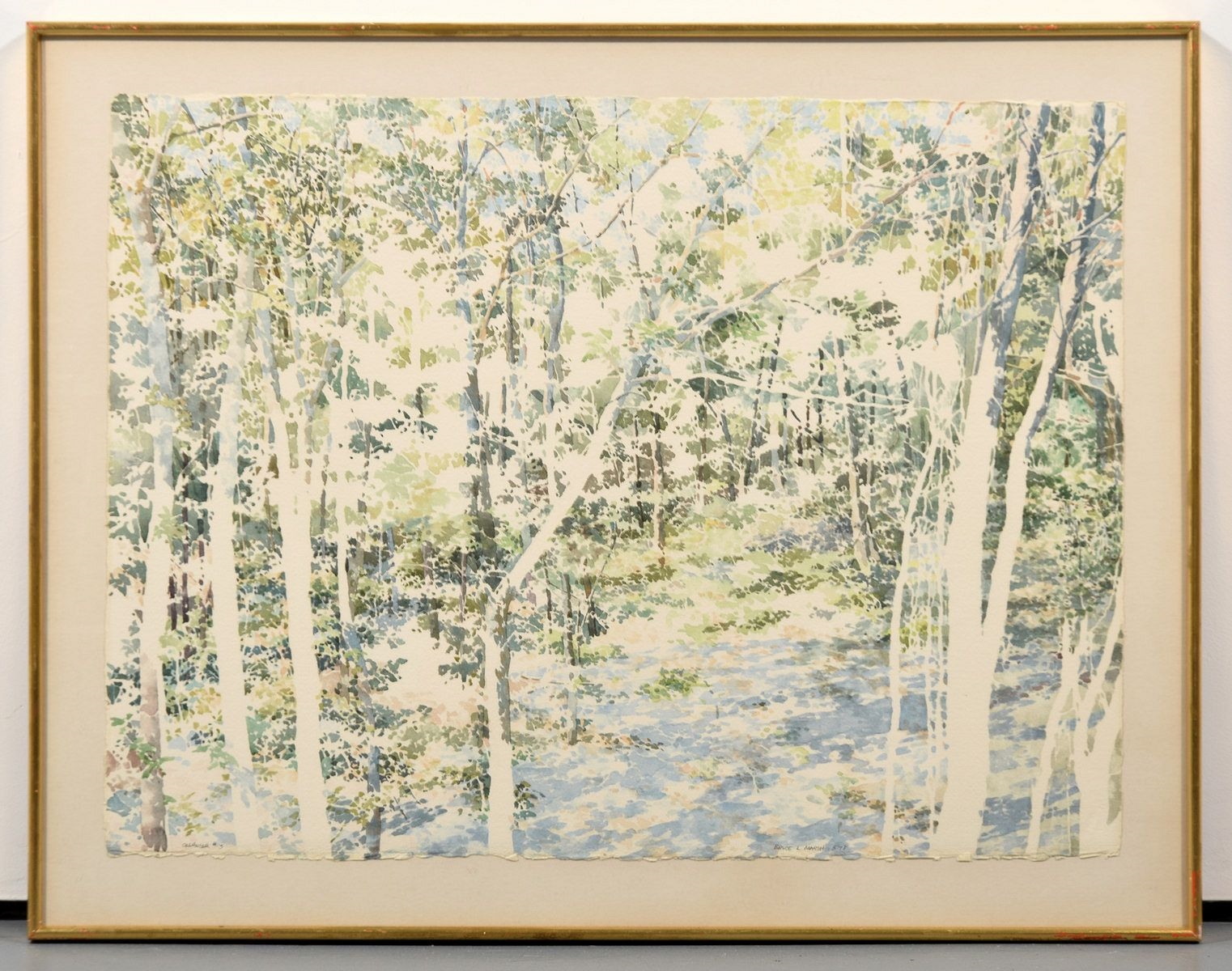 Bruce Marsh | Bruce L. Marsh Landscape Watercolor Painting (1978 ...