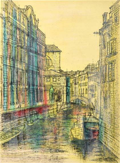 Jean Carzou | Jean Carzou VENICE Lithograph (1969) | MutualArt