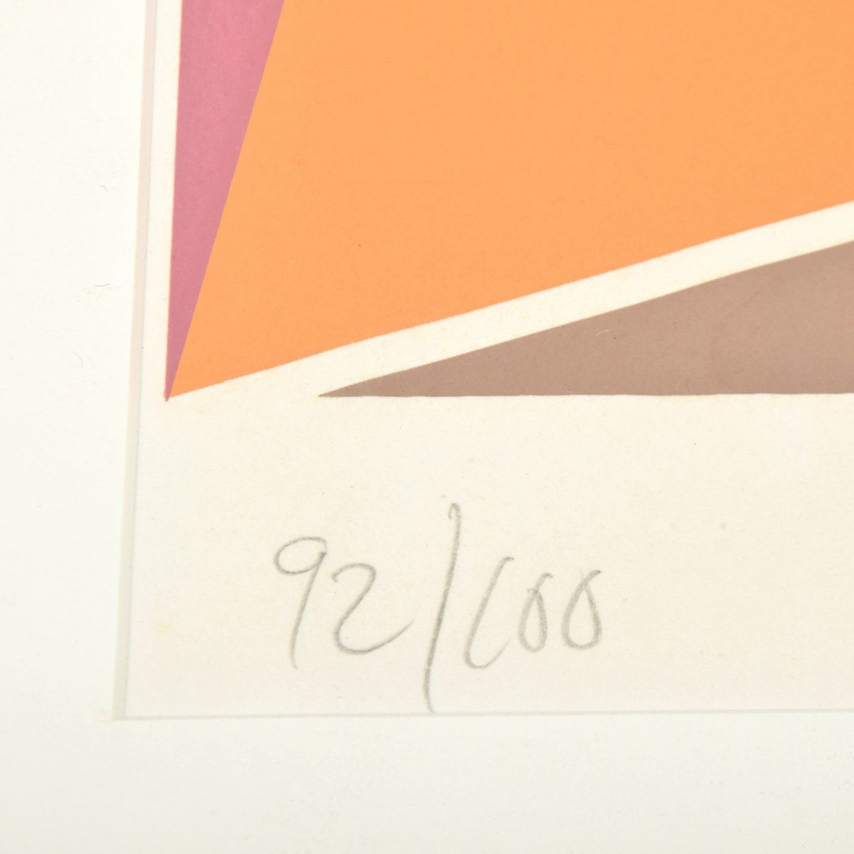 Larry Zox | Larry Zox Geometric Screenprint (1974) | MutualArt