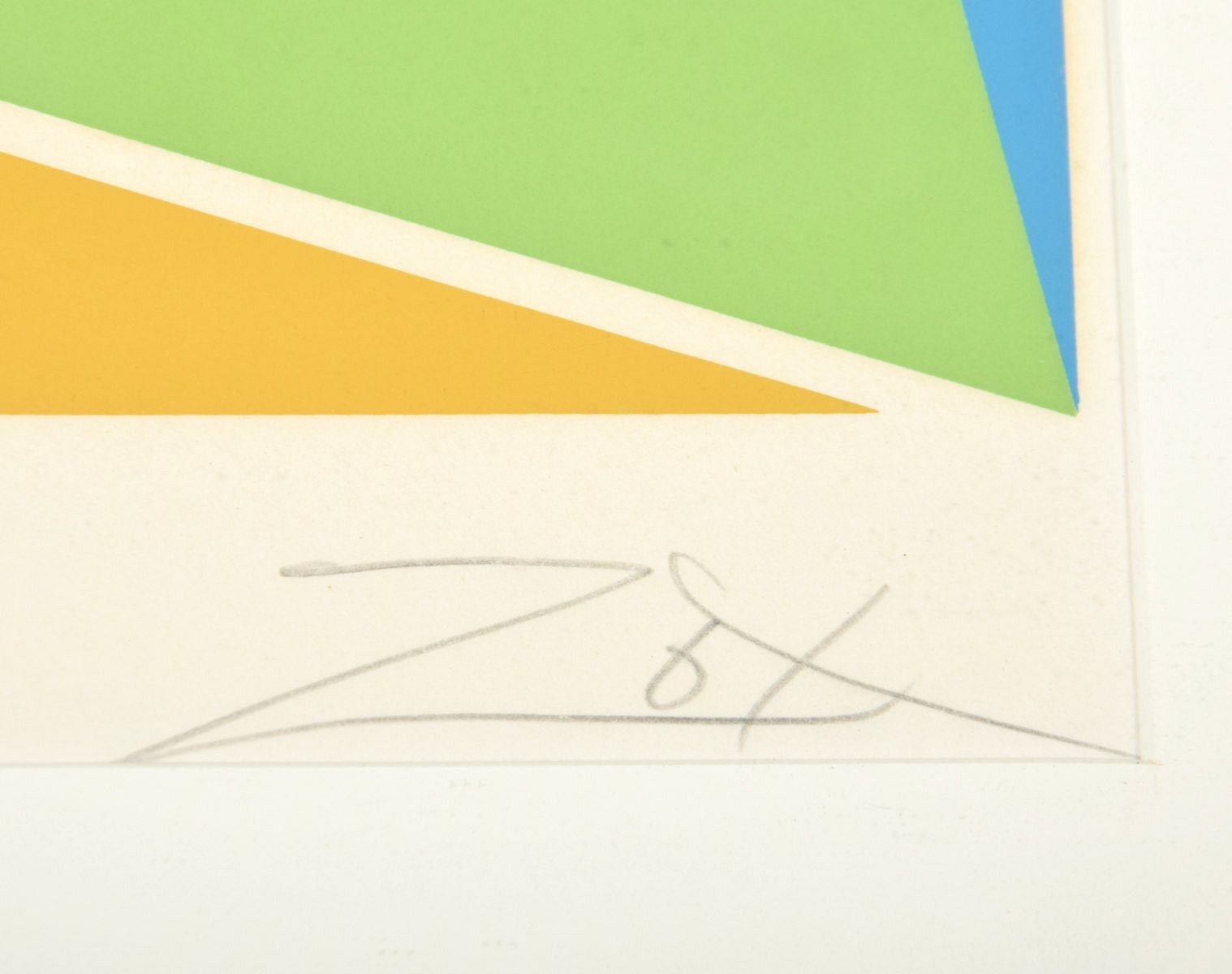 Larry Zox | Larry Zox Geometric Screenprint (1974) | MutualArt