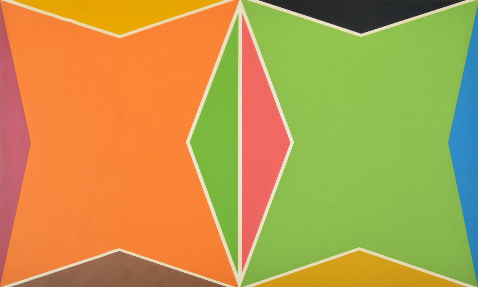 Larry Zox | Larry Zox Geometric Screenprint (1974) | MutualArt