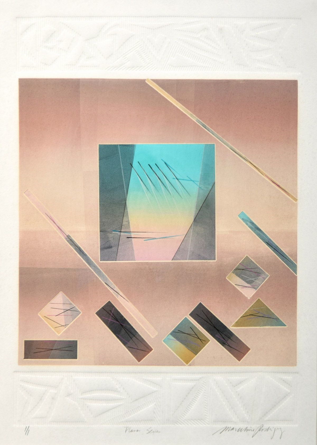 Marcelino Rodriguez | 2 Marcelino Rodriguez PLAZA Monoprints (1987 ...