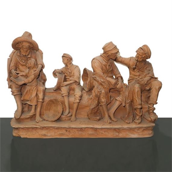 Olindo Scuto | Sculpture 5 characters | MutualArt