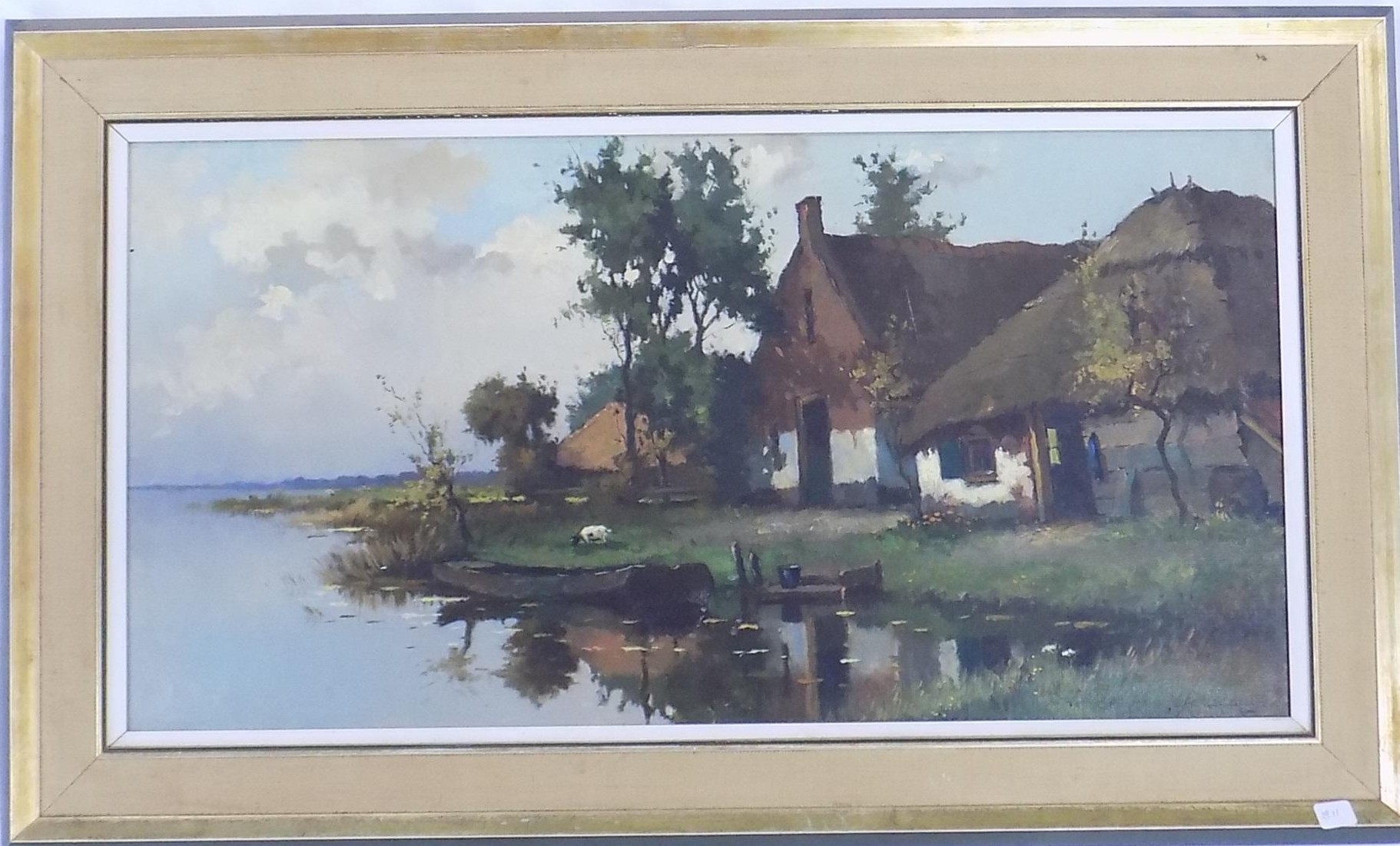 Johan Hendrik Kaemmerer | Dutch Homes alongside River | MutualArt
