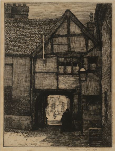 Mortimer Luddington Menpes | An Old Inn Courtyard | MutualArt