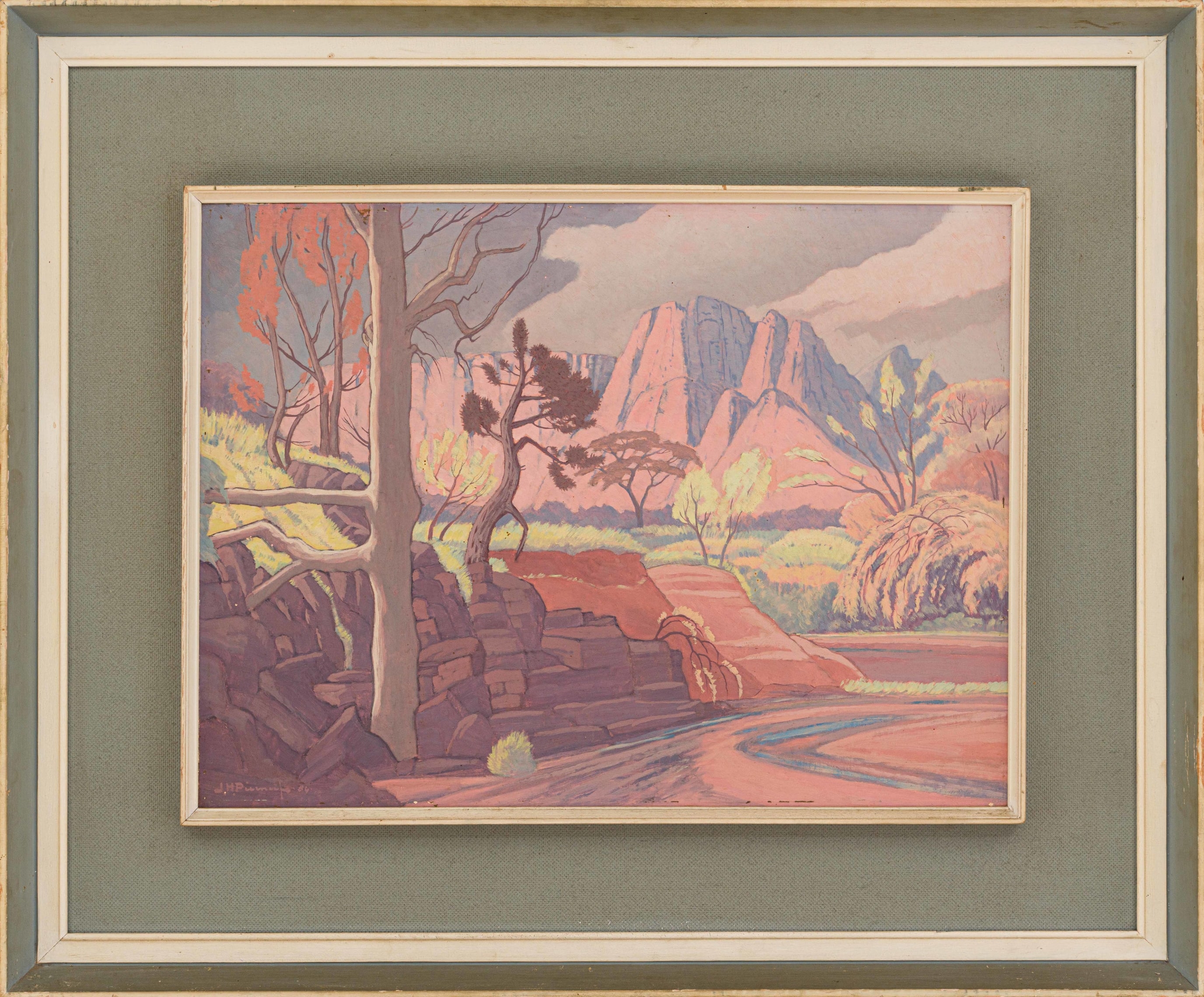 Jacob Hendrik Pierneef | Landscape with Mountains and Trees | MutualArt