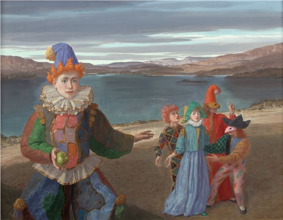 Claude William Harrison | Magicians by a Lake (1977) | MutualArt