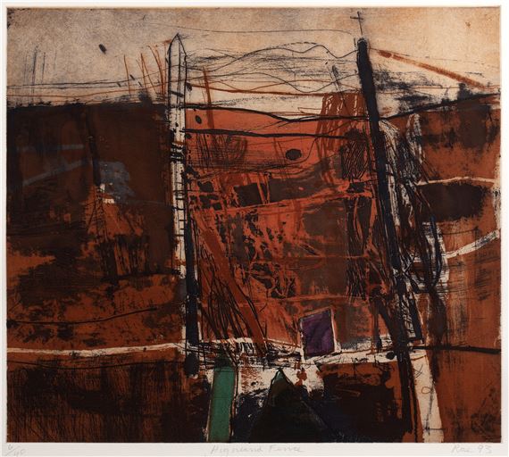 Barbara Rae | Interior with cat (1980) | MutualArt