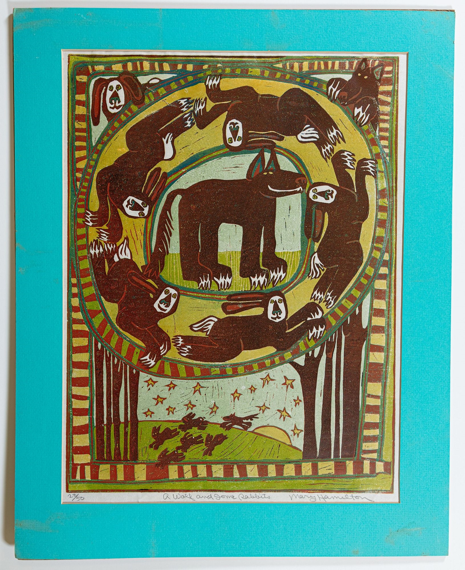 Mary Hamilton | MARY HAMILTON, A Wolf and some Rabbits | MutualArt