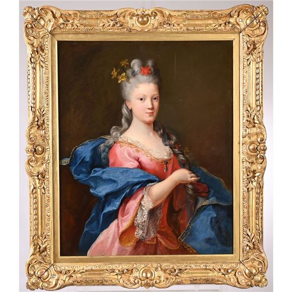 Alexis Simon Belle | Portrait de femme à la natte | MutualArt