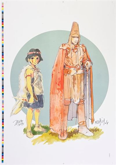 Jean Giraud | Test print for the poster of the Moebius-Myazaki ...