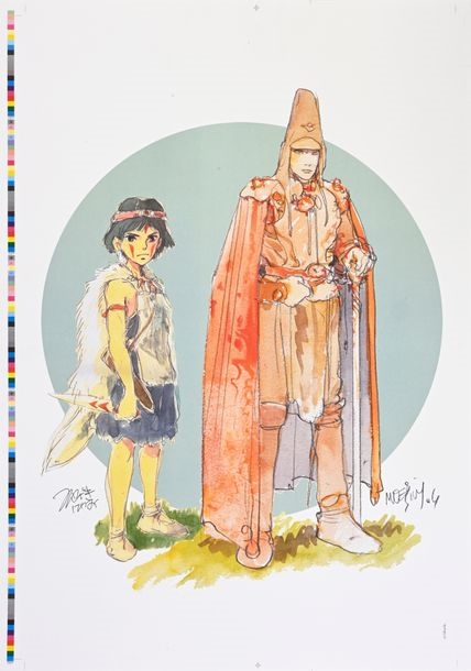 Jean Giraud | Test print for the poster of the Moebius-Myazaki ...