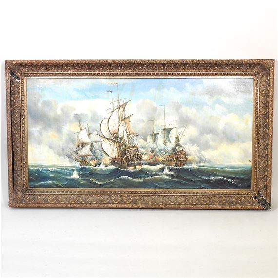 J. Harvey | ships at battle (20th Century) | MutualArt