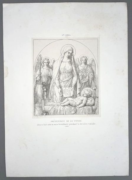 Victor Orsel | - Precious engraving of the Virgin from a... - Lot 41 ...