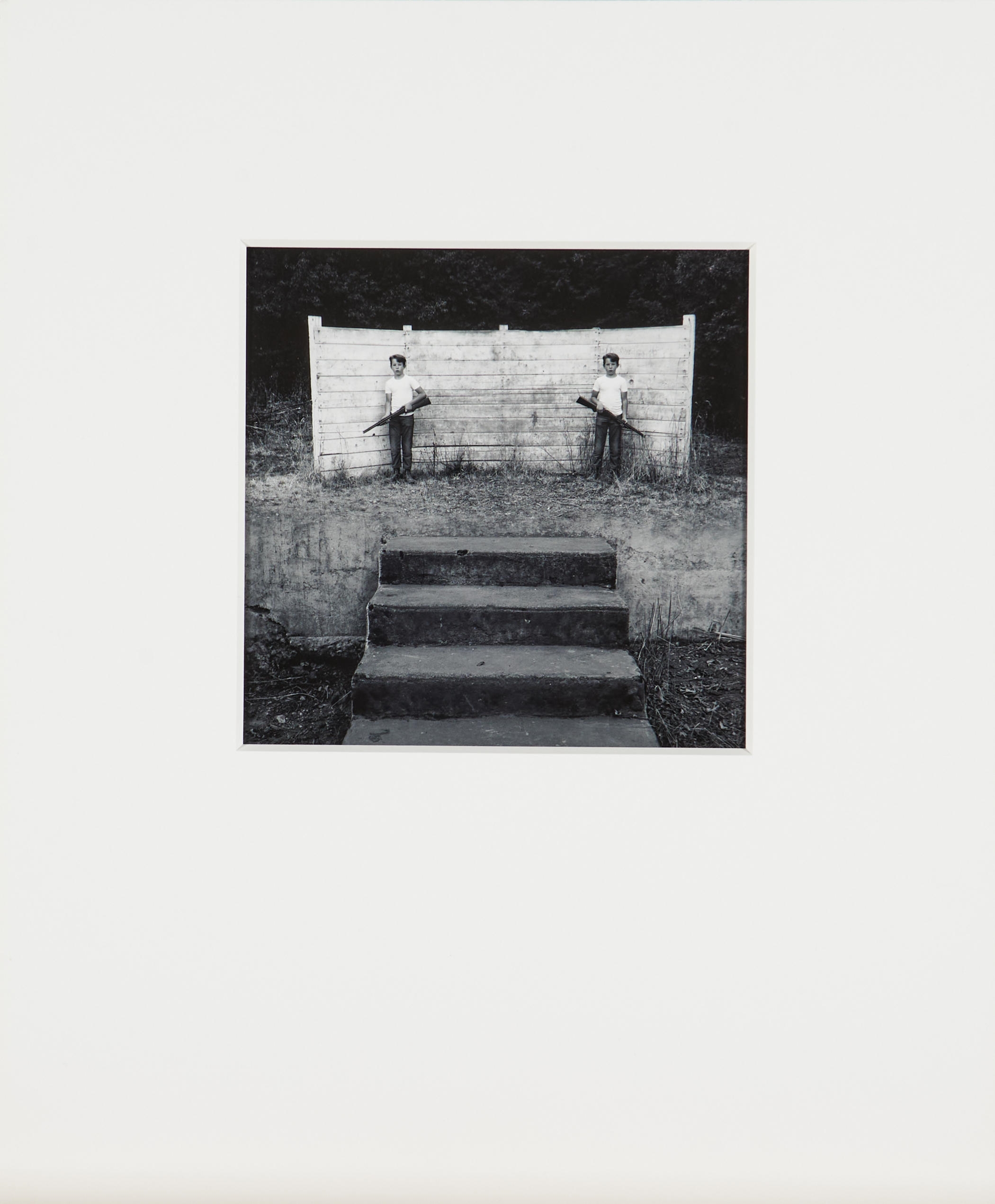 Michael Bishop | Untitled (Two Boys with Rifles) (1969) | MutualArt