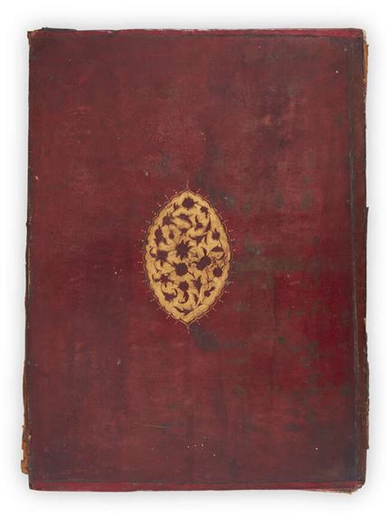 Turkish School, 19th Century | A large Ottoman tooled red leather ...