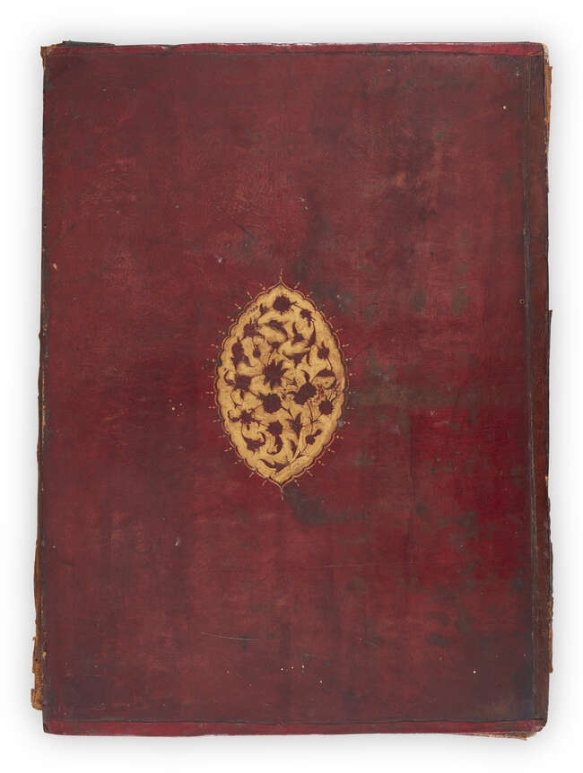 Turkish School, 19th Century | A large Ottoman tooled red leather ...