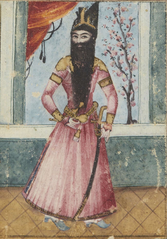 Persian School, 19th Century | A Qajar portrait of Fath Ali Shah (Circa ...