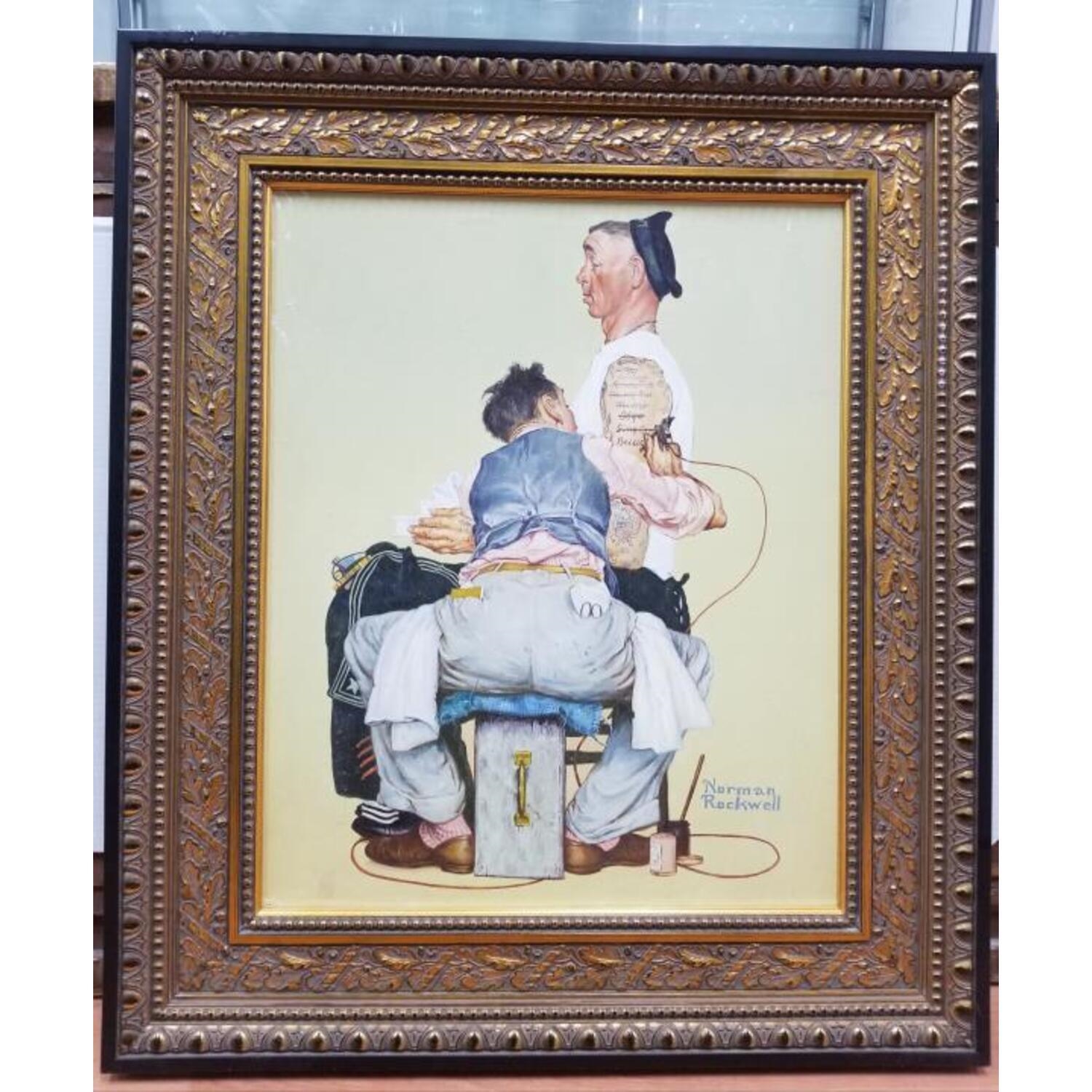 Norman Rockwell | The Tattoo Artist | MutualArt