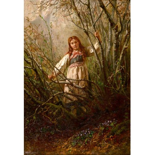 Raphael Ritz | Im Waldeslicht (1884) | MutualArt