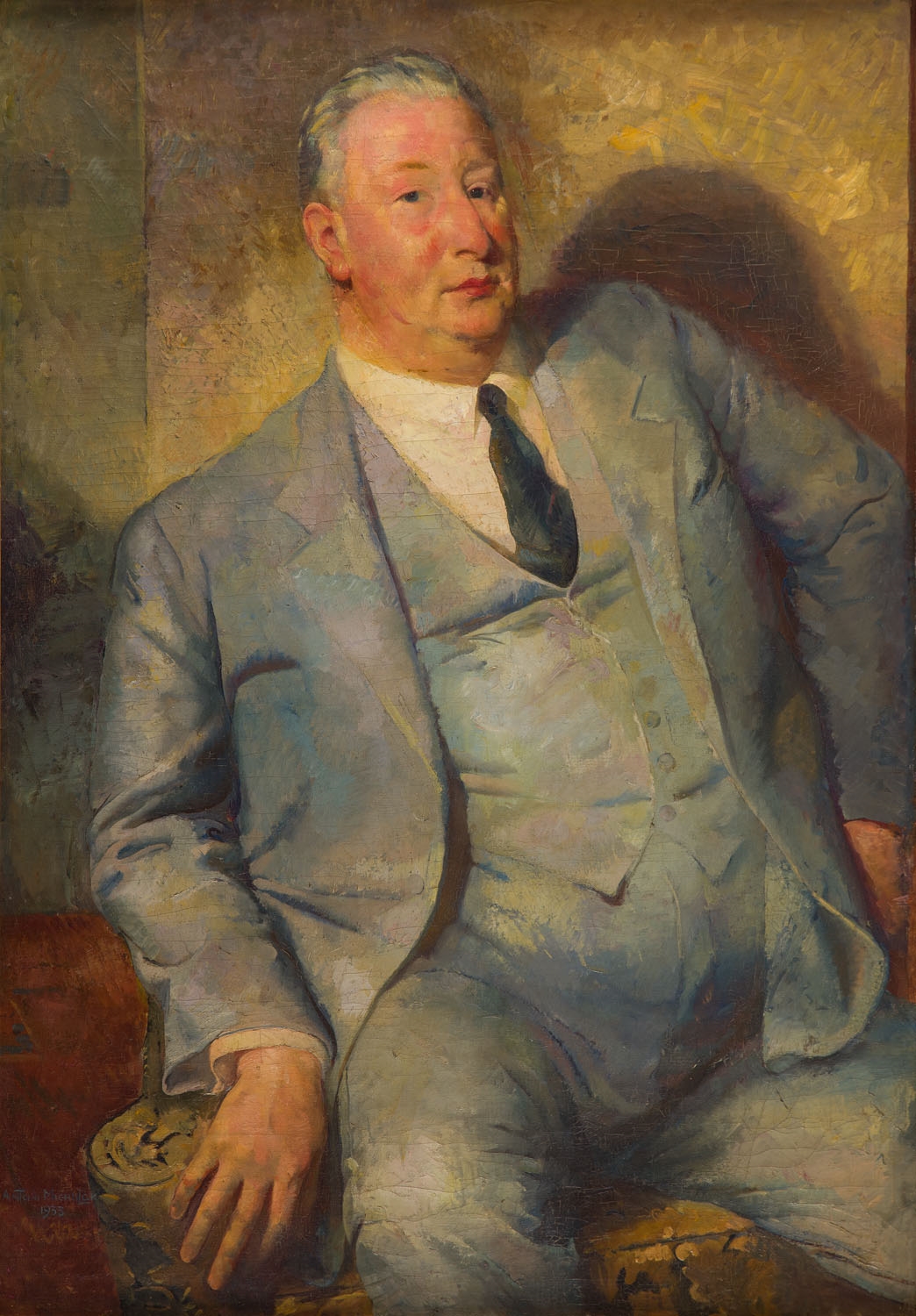 Antoni Michalak | Portrait of professor Jakub Parnas (1933) | MutualArt