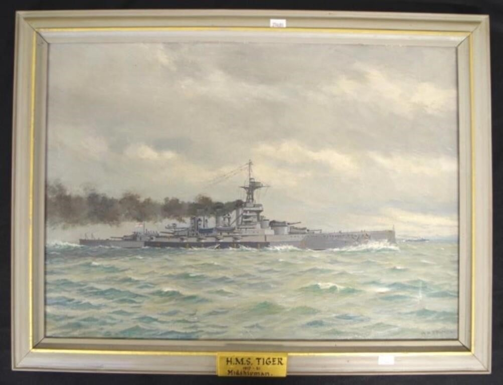 Richard Howard Penton | HMS Tiger Battle Cruiser | MutualArt