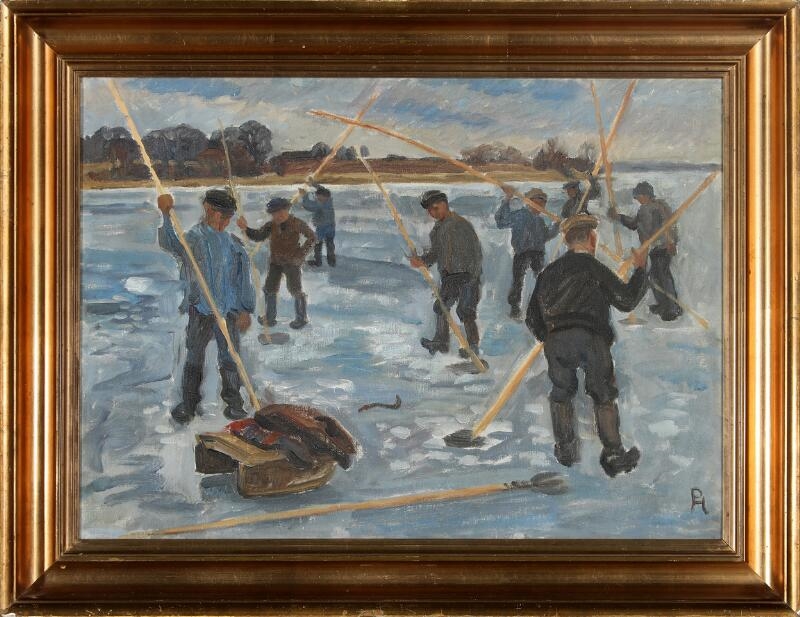 Peter Marius Hansen | Aalestangere paa Dyreborg fjord | MutualArt