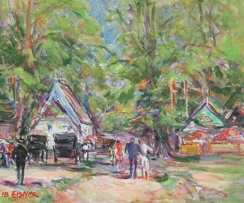 Ib Eisner | Summer scenery from Dyrehaven | MutualArt