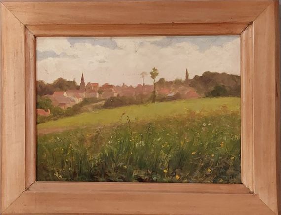 Albert Cresswell | View of a village Signed lower right and dated 1902 ...