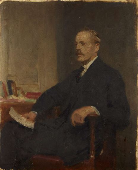 Thomas Martine Ronaldson | British 1881-1942 - Portrait of a seated ...