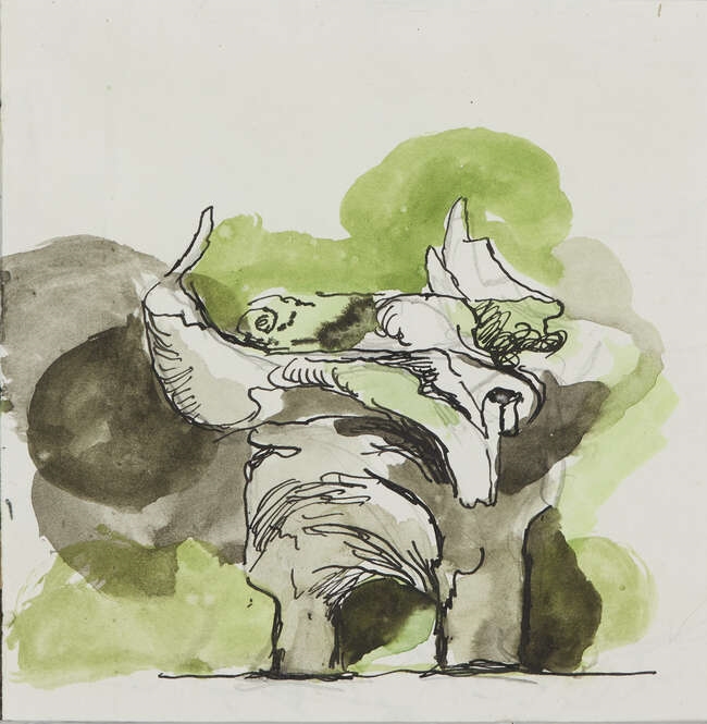Graham Sutherland | British 1903-1980 - Cave and Tree Forms | MutualArt