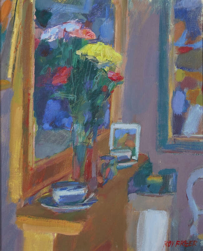 Roy Freer | British 1938-2021 - Still life in interior ; oil on canvas ...