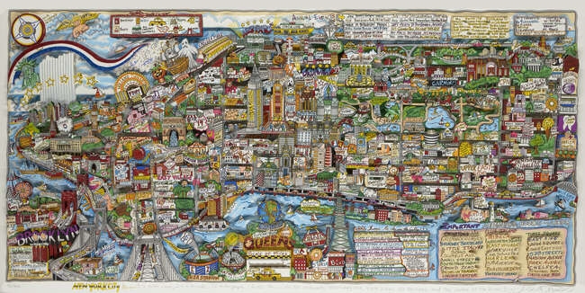 Charles Fazzino | New York City Is……and the Centre of the world! (2003 ...