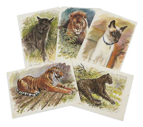 Derrick Sayer | British 1917-1992 - Cat (1989) | MutualArt