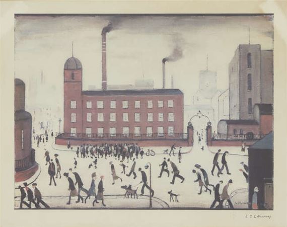 Laurence Stephen Lowry | Mill Scene | MutualArt
