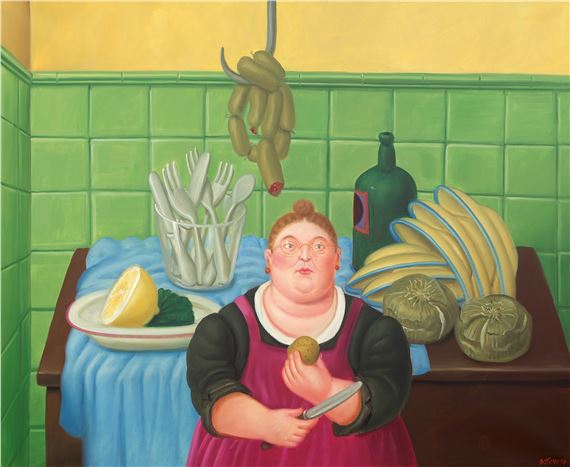 Fernando Botero | The Kitchen (1994) | MutualArt