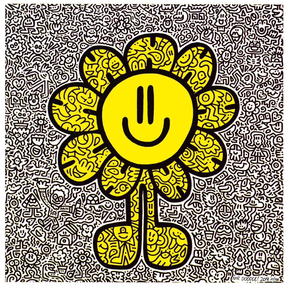 Mr. Doodle | Yellow Flower (2019) | MutualArt