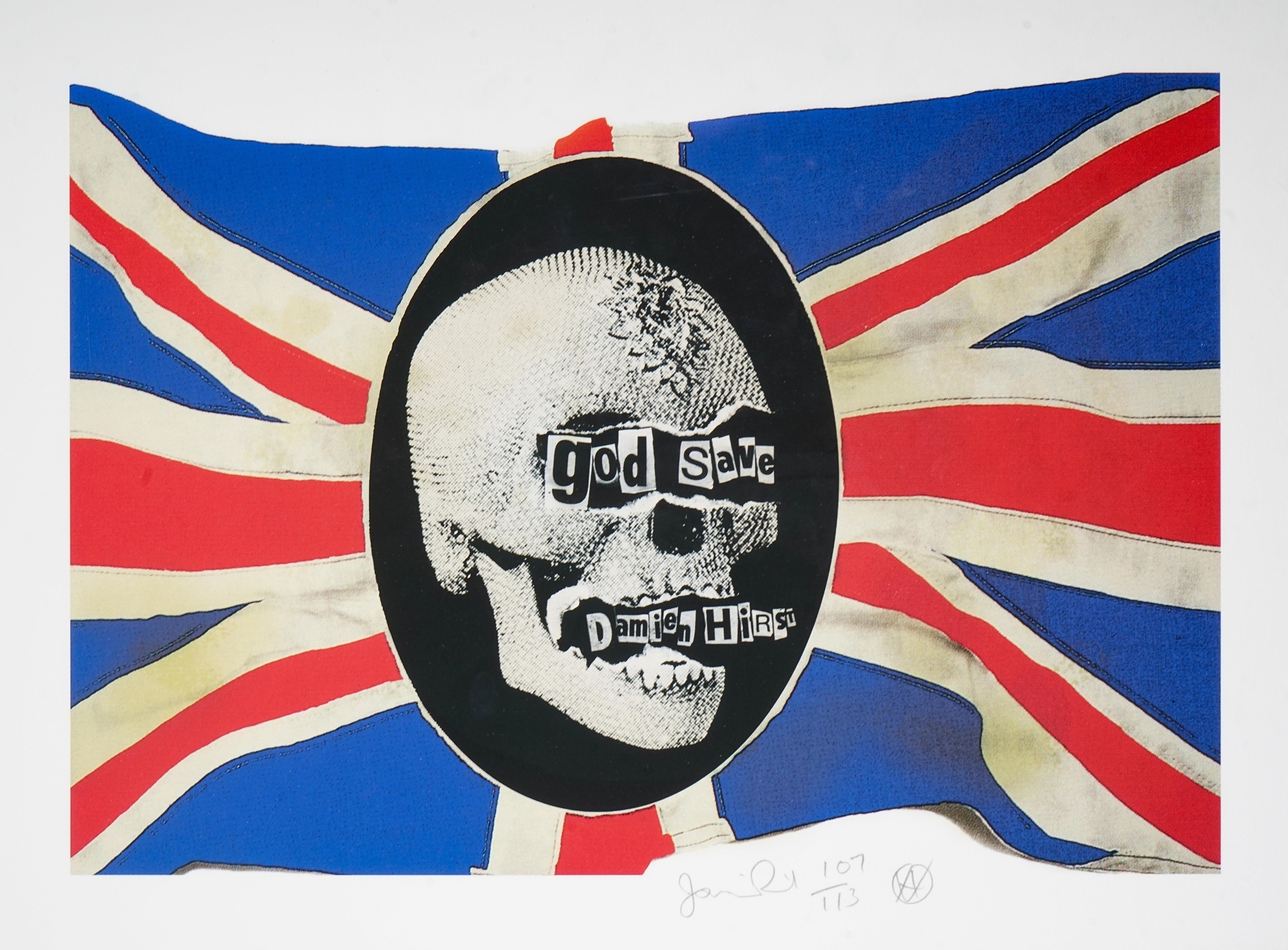 Jamie Reid | God Save Damien Hirst (2008) | MutualArt