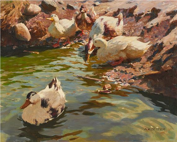 Alexander Max Koester | Ducks in the Harbour. | MutualArt