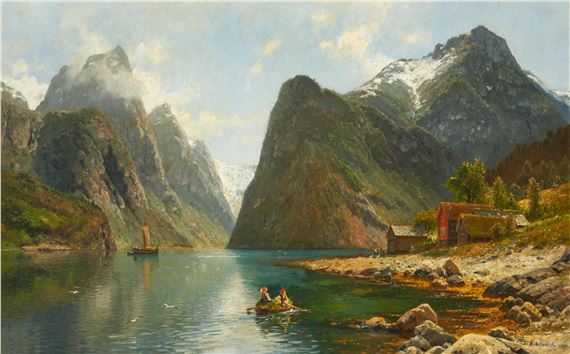 Anders Askevold | Fjord in Norway. (1890) | MutualArt
