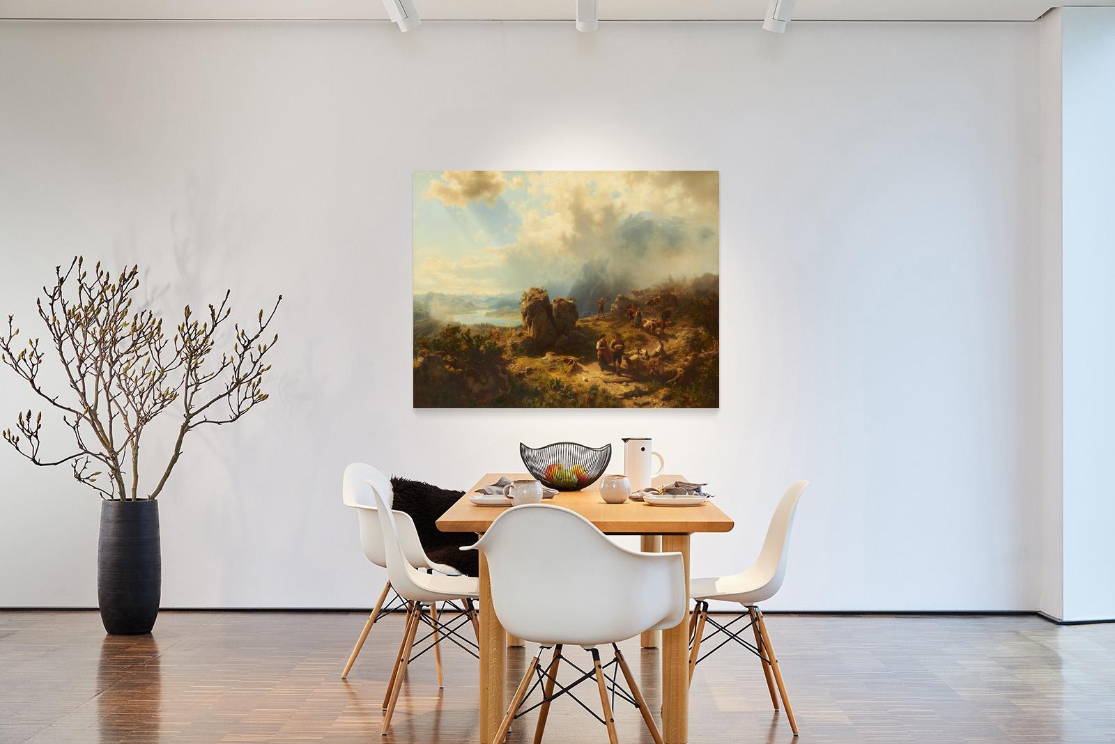 August Wilhelm Leu | Cattle Drive. (1862) | MutualArt