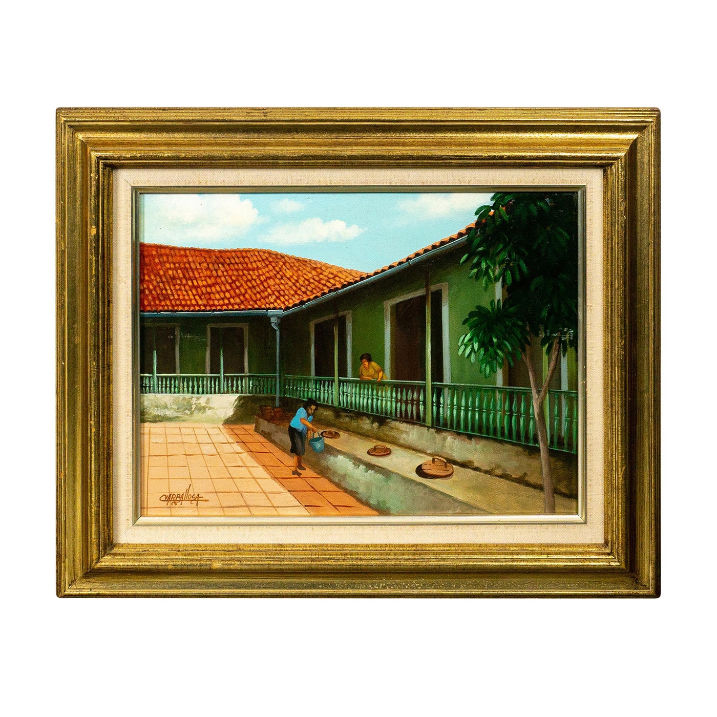 Julio Carballosa | Finely finished genre oil painting on canvas with an ...