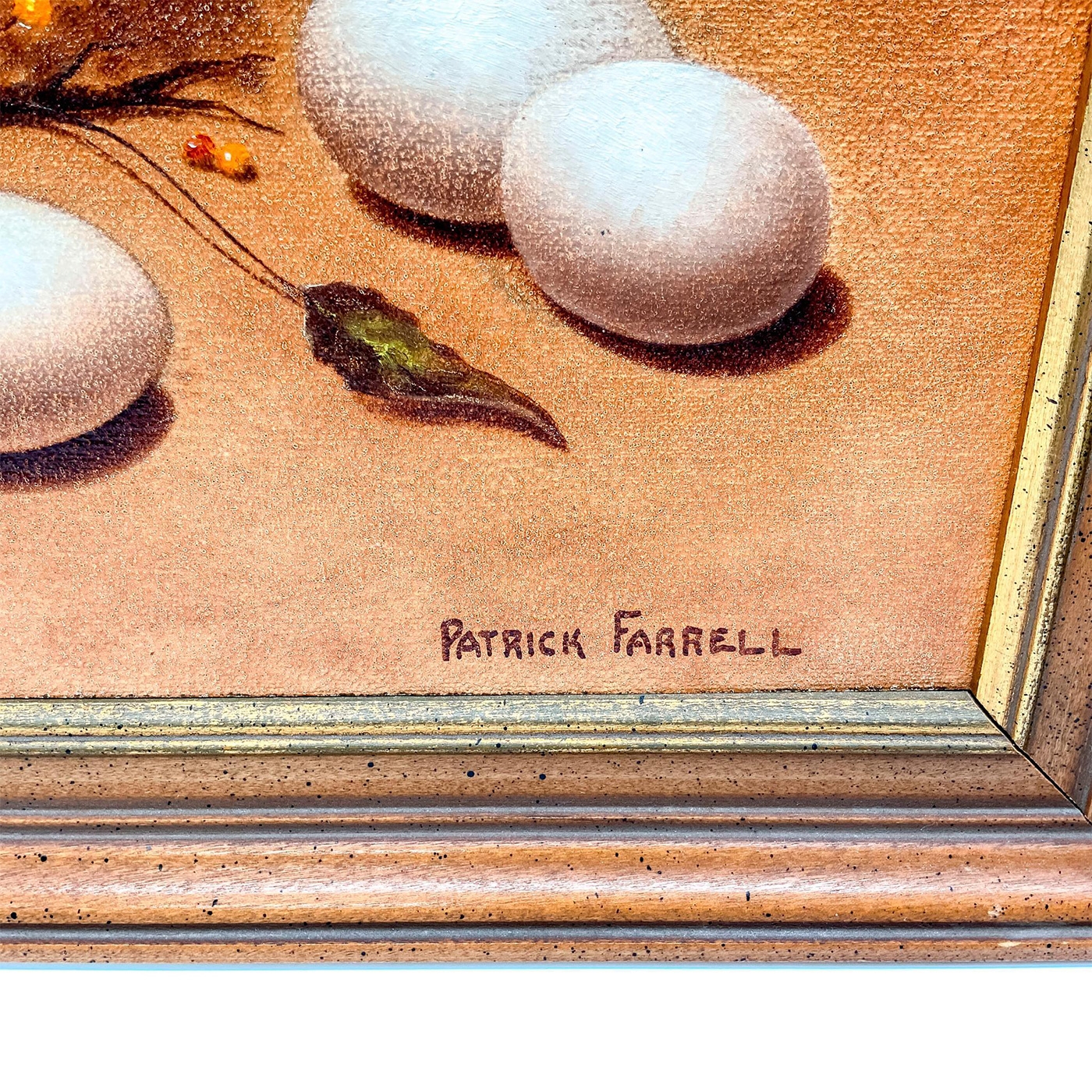 Patrick Farrell | Golden Eggs oil painting on canvas panel | MutualArt
