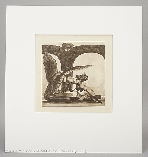 Franz von Bayros | Erotische Szene mit einem Geier (Circa 1900) | MutualArt