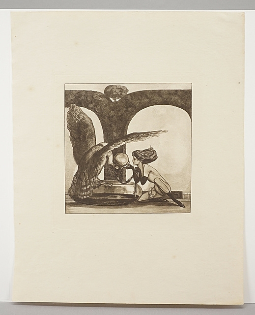 Franz von Bayros | Erotische Szene mit einem Geier (Circa 1900) | MutualArt