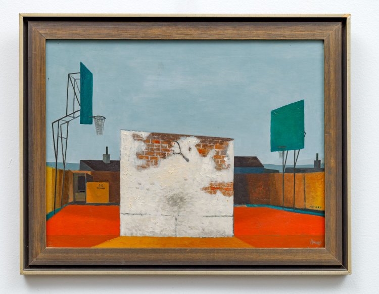 Vlastimil Benes | Basketball Court (1965) | MutualArt
