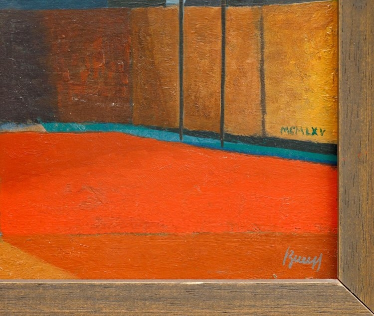Vlastimil Benes | Basketball Court (1965) | MutualArt