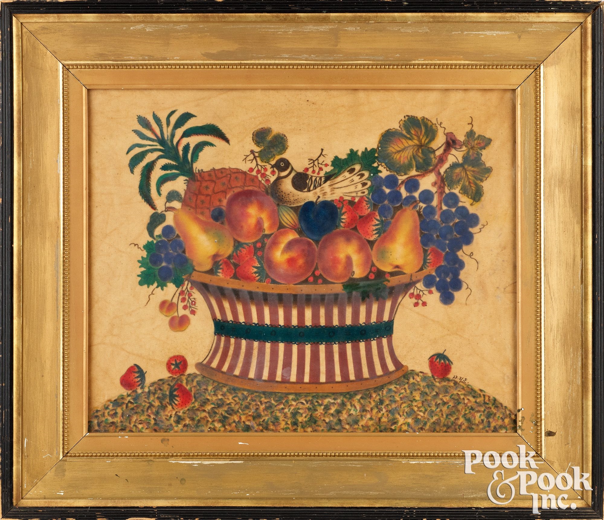 David Ellinger | A theorem: still life with bowl of fruit and bird ...