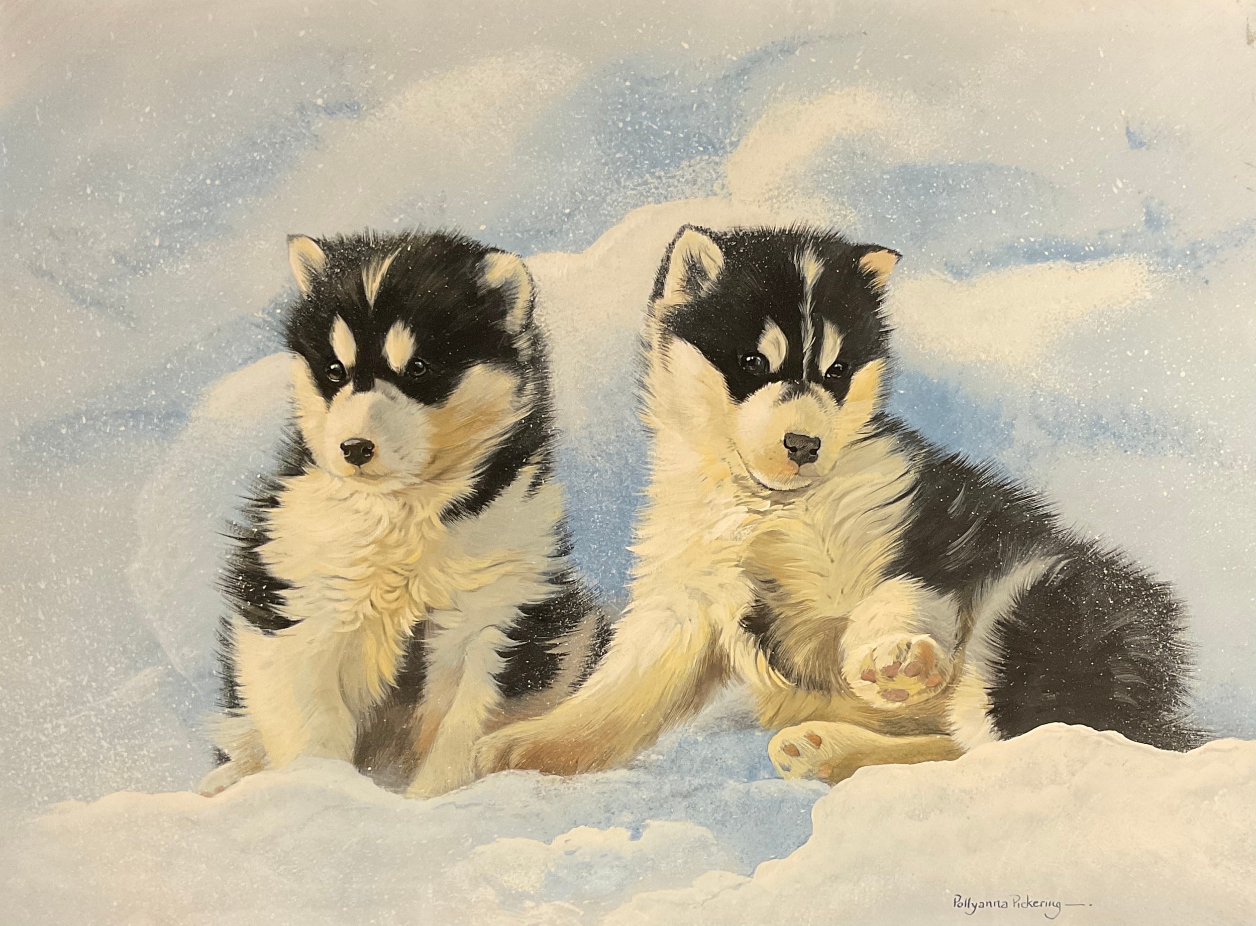 Pollyanna Pickering | Husky Pups | MutualArt
